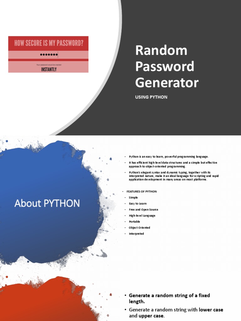 Random Password Generator | PDF | String (Computer Science) | Letter Case