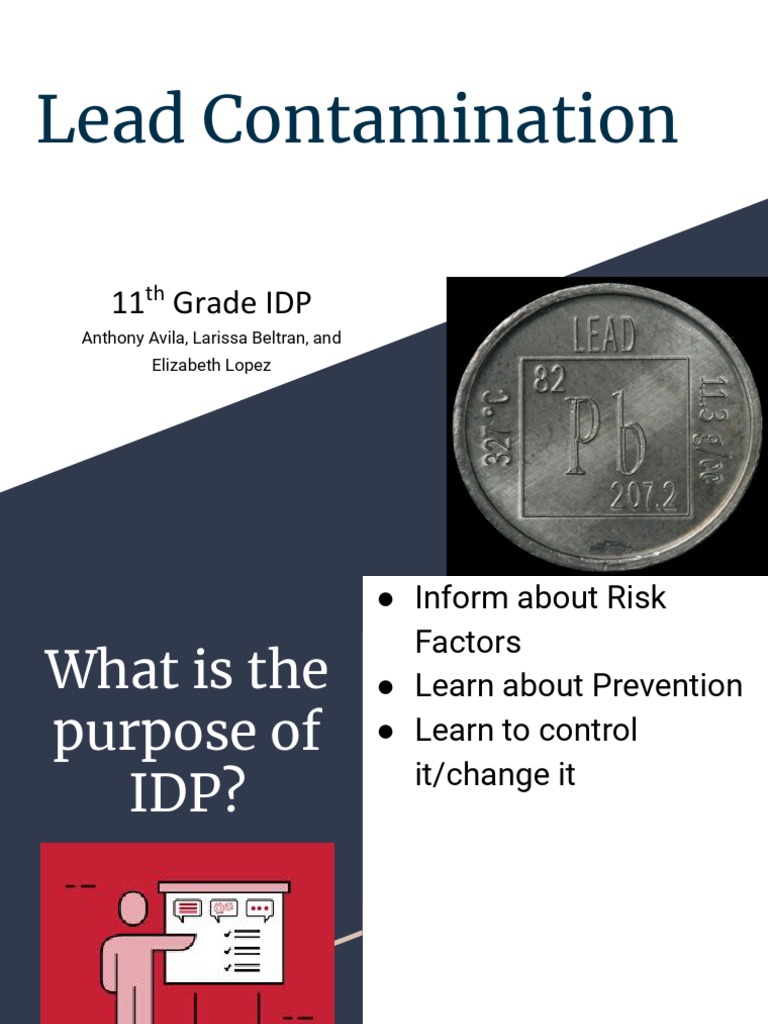 Idp PPT 2017 2018 | PDF | Lead | Environmental Science