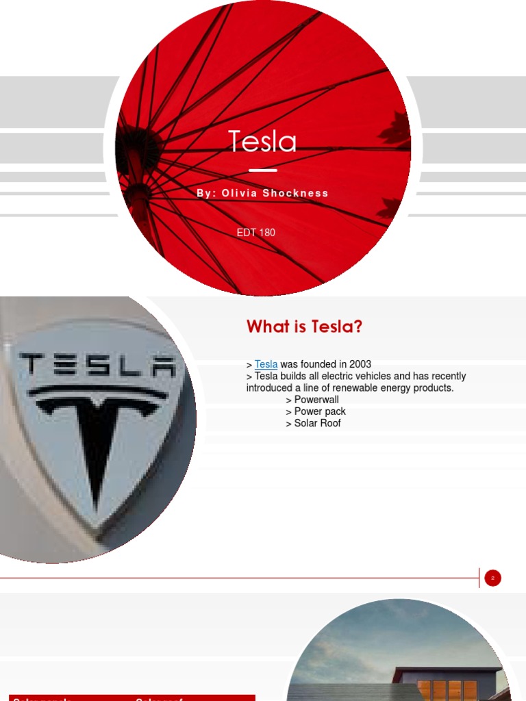 Tesla | PDF | Energy Production | Electric Vehicle