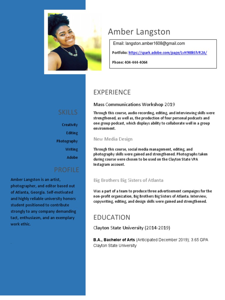 2019 Resume | PDF | Mass Media | Communication