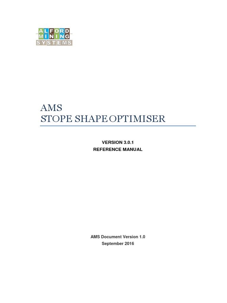 Mining Stope Optimisation Guide | PDF | File Format | Mathematical ...