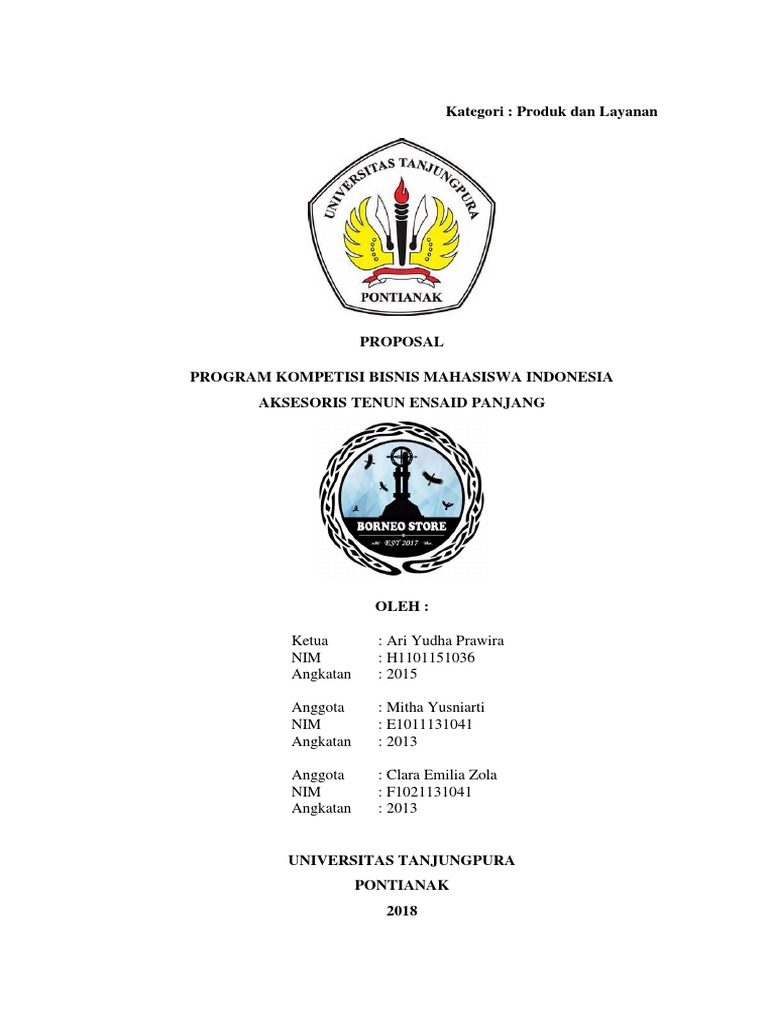 Contoh Proposal KBMI 2018-Borneo Store | PDF