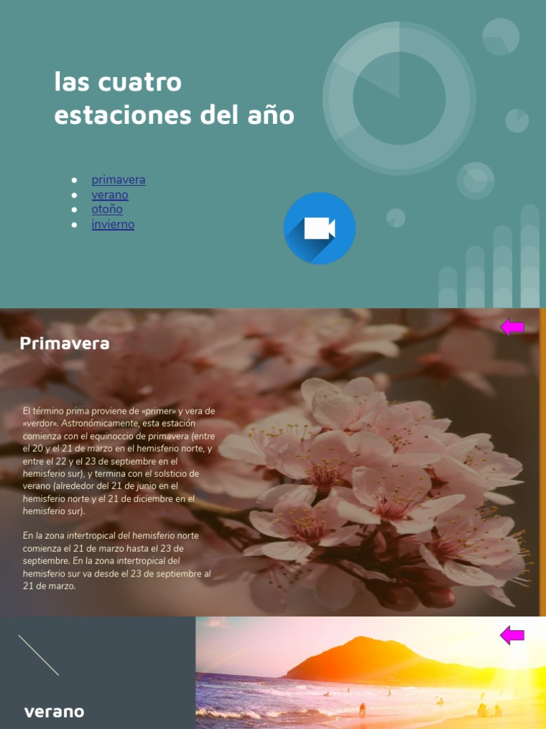 Las cuatro estaciones del año | PDF | Invierno | Verano