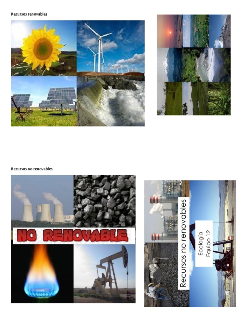 Recursos Renovables y No Renovables | PDF