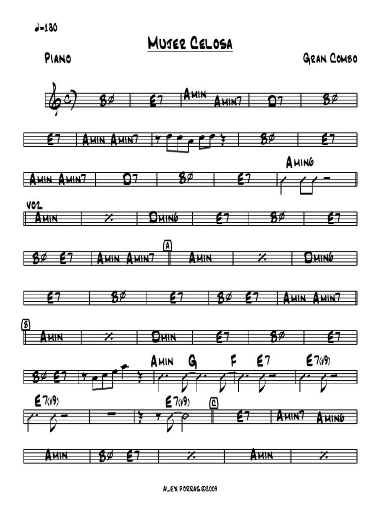 Mujer Celosa - Piano PDF | PDF