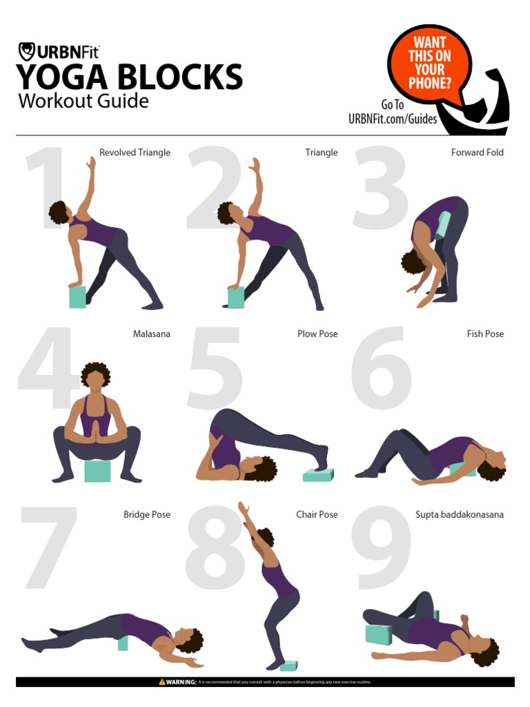 Yoga Blocks: Workout Guide | PDF | Physical Exercise | Yoga