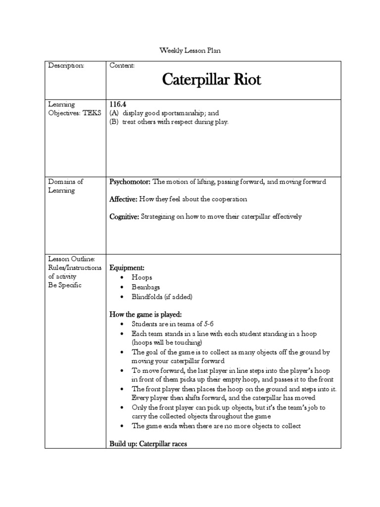 Caterpillar Riot 2 | PDF | Educational Psychology | Psychology