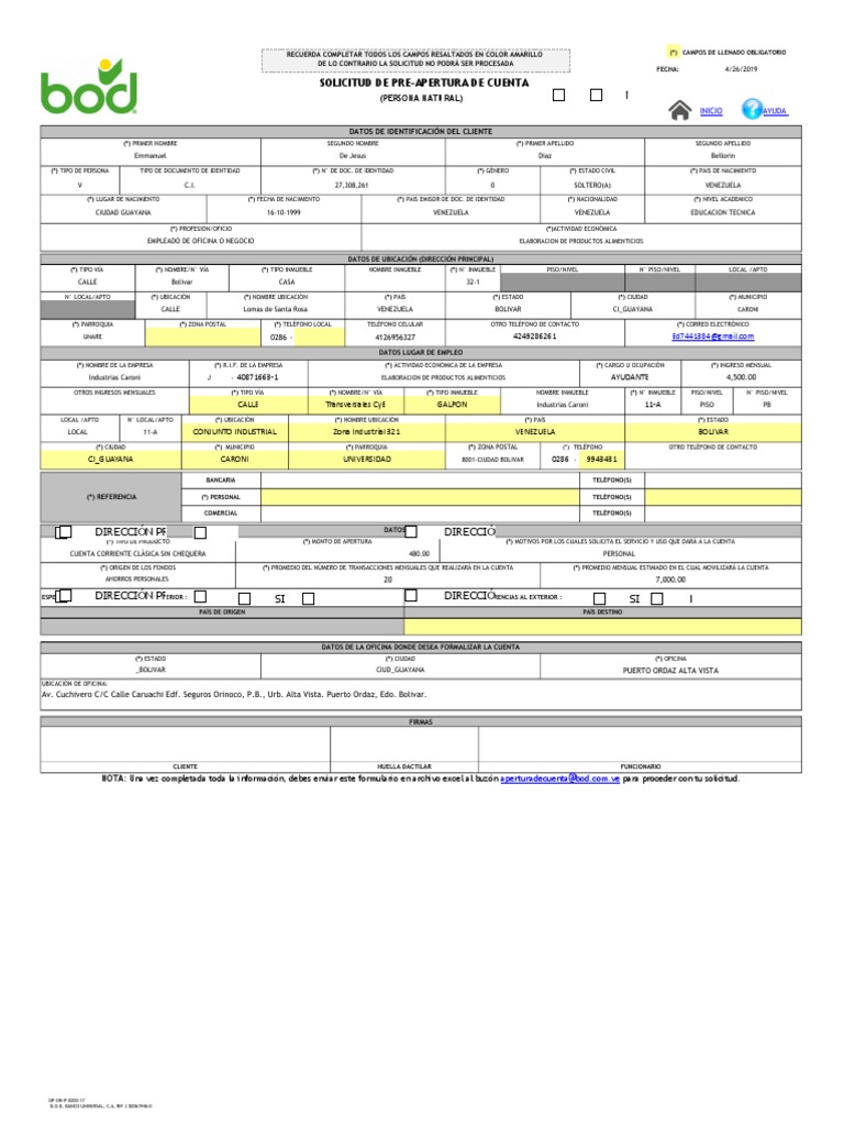 Planilla Bod | PDF | Point and Click | Microsoft Excel