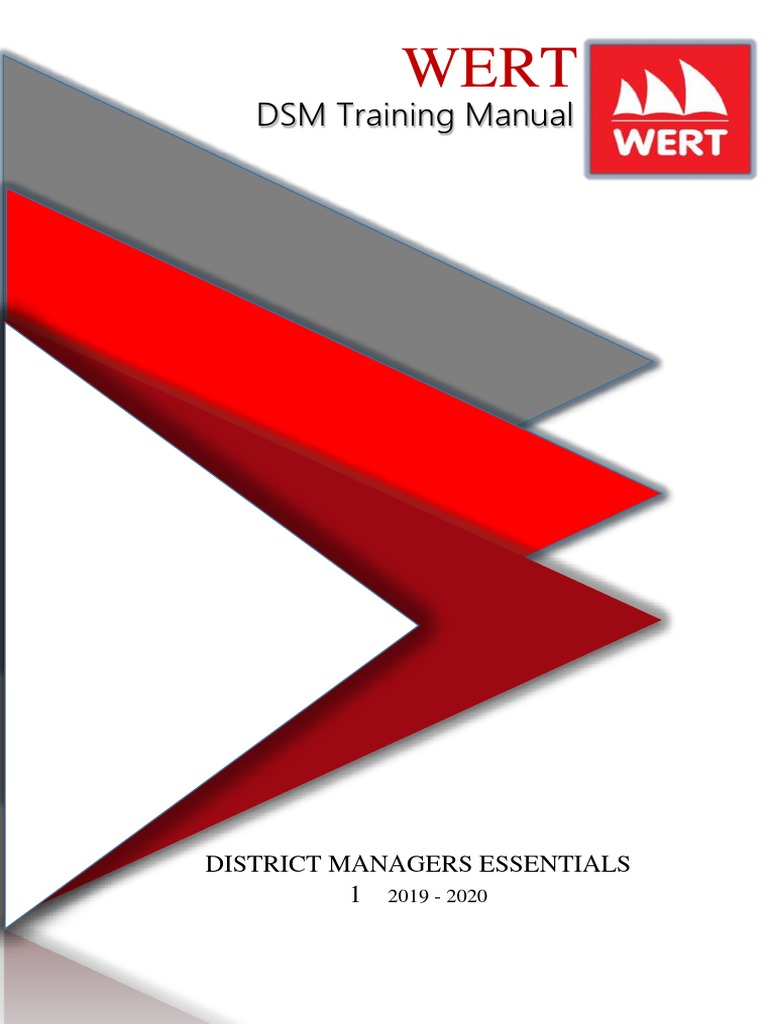 Training Manual Cover Page - DSM | PDF