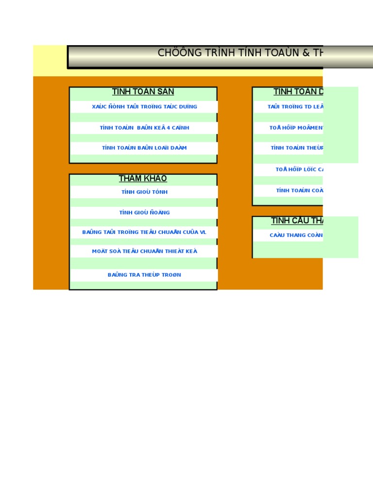 Bang Tinh Toan Be Tong Cot Thep | PDF