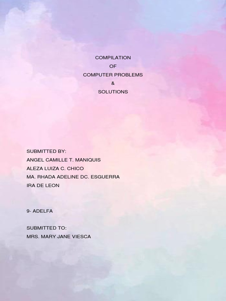 Compilation OF Computer Problems & Solutions | PDF | Booting ...