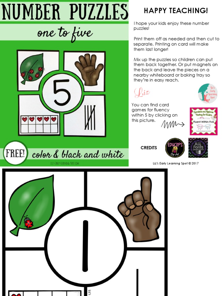 Individual Number Puzzles 1-5 PDF | PDF