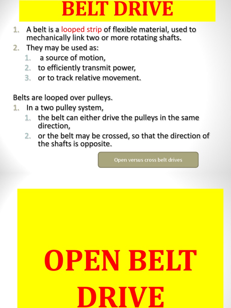A New Modern Belt Drive Transmission | PDF | Belt (Mechanical ...