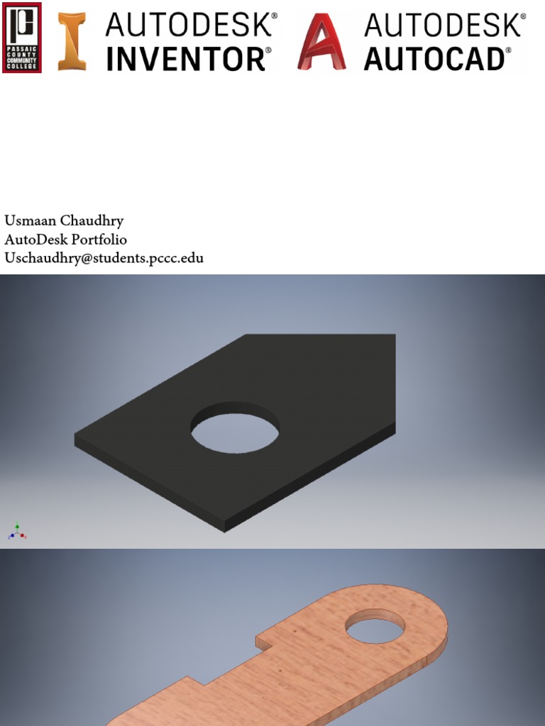 AutoDesk Inventor Portfolio - Usmaan Chaudhry | PDF | Autodesk ...