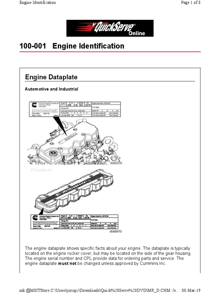Engine Diagrams | PDF | Cummins | Engines