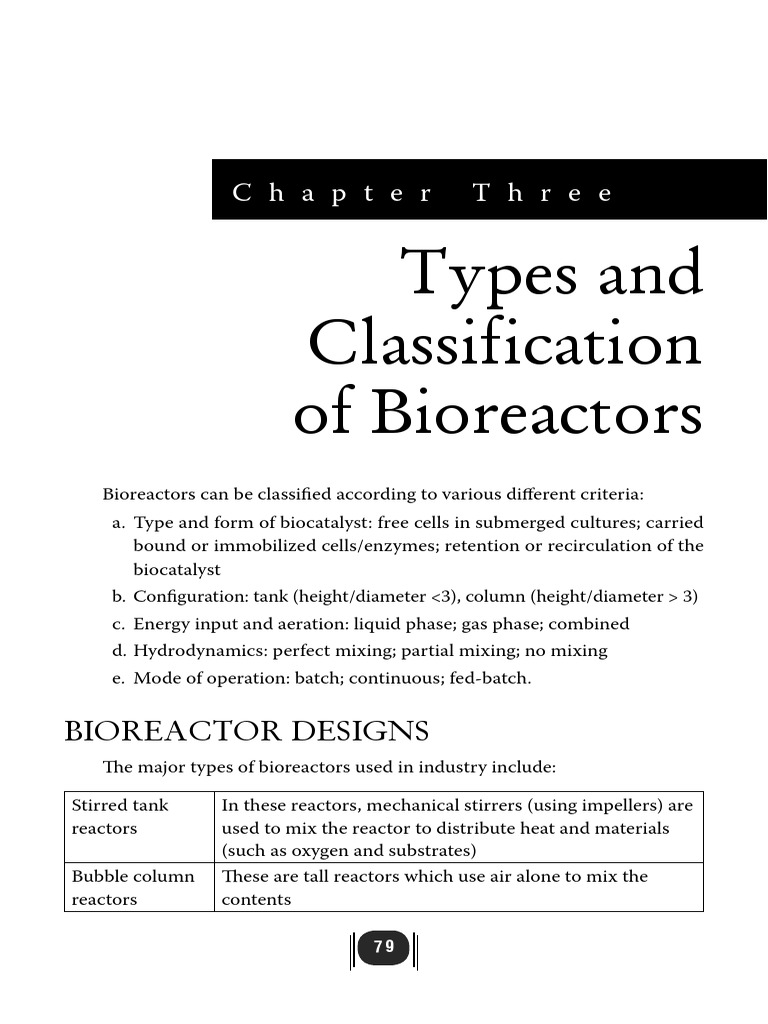 Biorector 03 Types and Classification of Bioreactors | PDF | Anaerobic ...