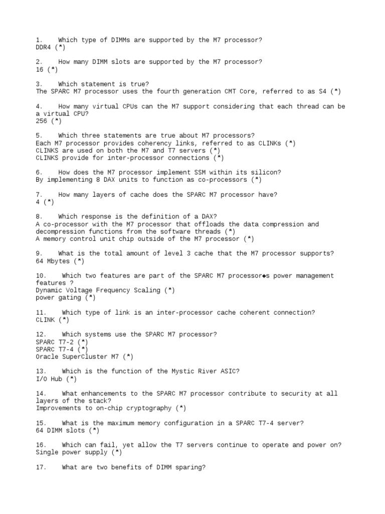 SPARC T7 Servers Installation and Maintenance Assessment | PDF | Central Processing Unit | Booting