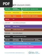 Standardized Emergency Color Codes | PDF | Emergency | Dangerous Goods