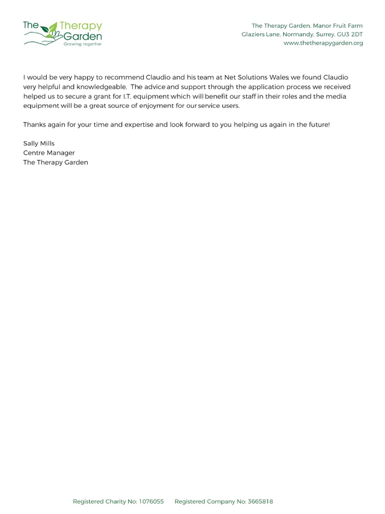 Net Solutions Wales Feedback | PDF