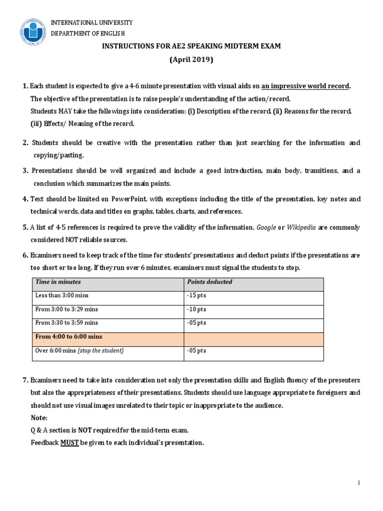 AE2 Speaking Midterm 04.2019 PDF | PDF | Career & Growth