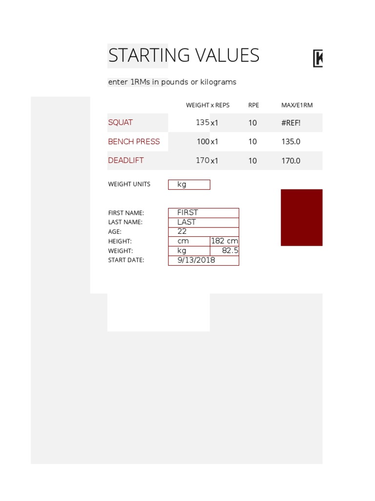 Kizen Sheiko 3 Day - Cycle 1 | PDF | Human Anatomy | Physical Exercise
