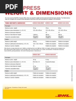 DHL Express Weight & Dimension Limits | PDF | Pallet | Weight