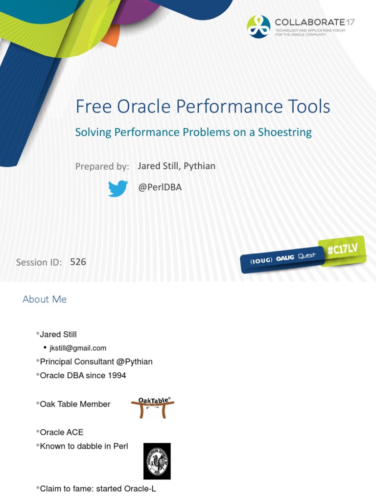 Free Oracle Performance Tools IOUG PDF | PDF | Oracle Database | Queue (Abstract Data Type)