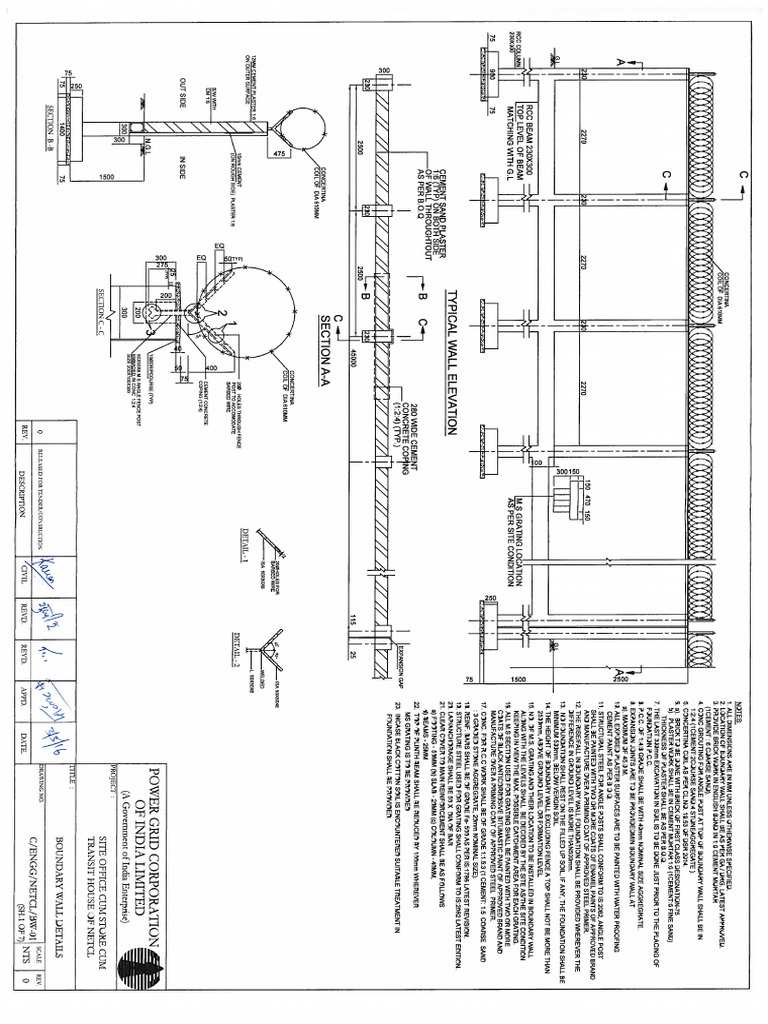 Boundary Wall Sample PDF | PDF