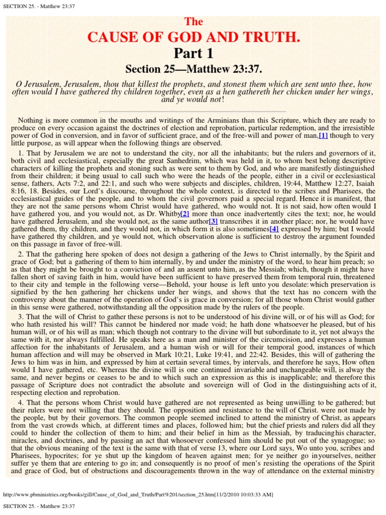Section 25. - Matthew 23 - 37 | PDF | Gospel Of Matthew | Jesus