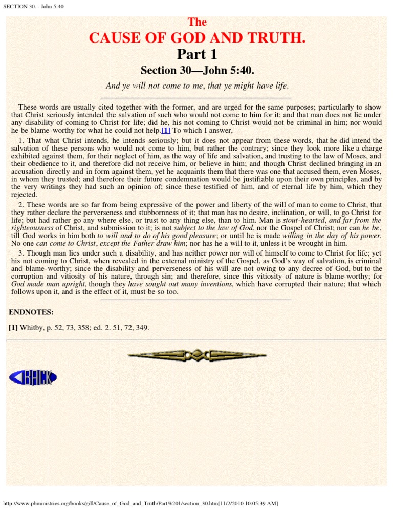 Section 30. - John 5 - 40 | PDF | Salvation | Jesus