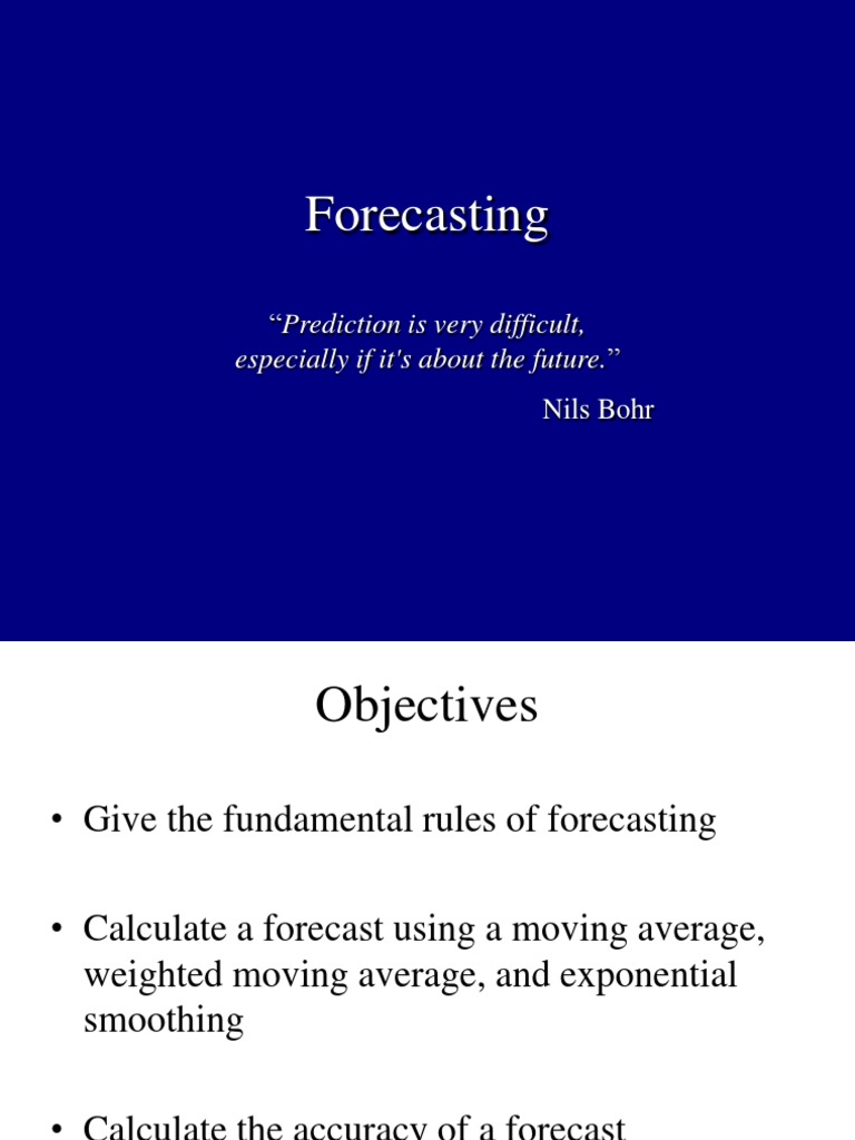 Forecasting: "Prediction Is Very Difficult | PDF | Forecasting | Methodology