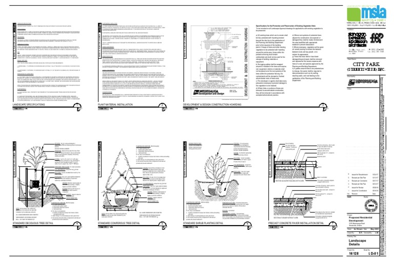 Landscape Specifications Plant Material Installation Development ...