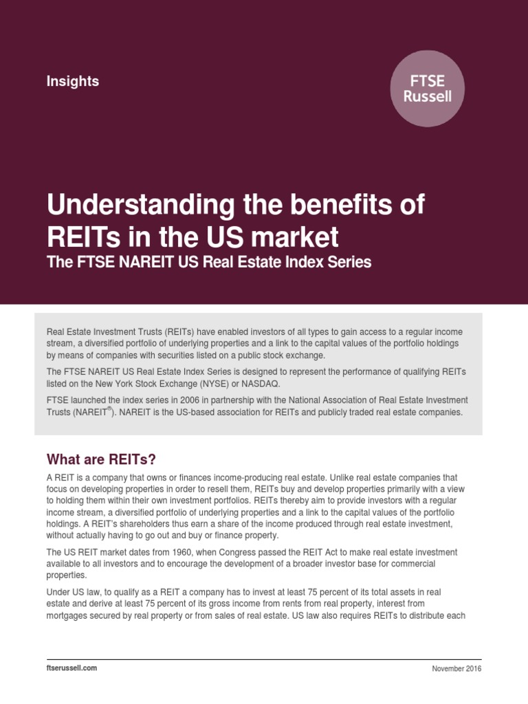 Basics of REIT | PDF | Real Estate Investment Trust | Stock Market Index