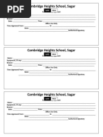 Student Gate Pass | PDF