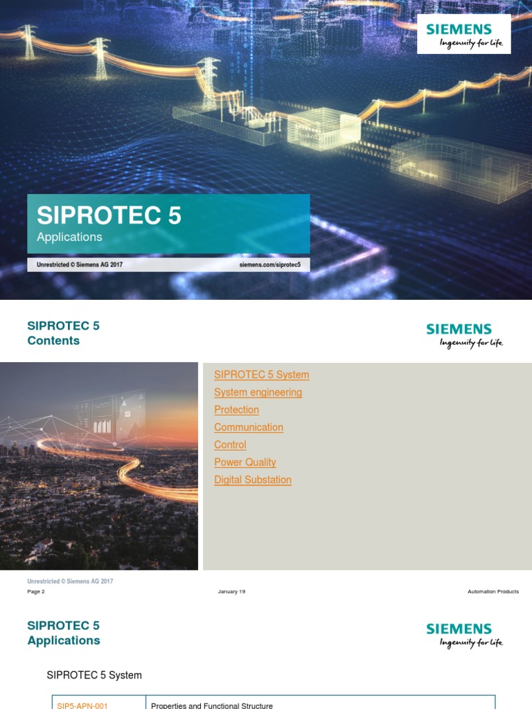 4 - SIPROTEC 5 - Applications Overview | PDF | Transformer | Automation