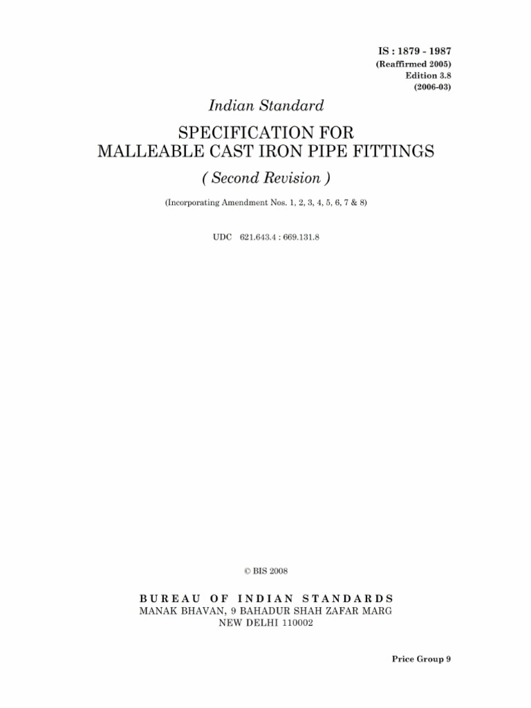 Is 1879 - 1987 PDF | PDF