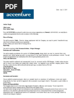 Accenture Offer Letter | PDF | Employment | Government Information