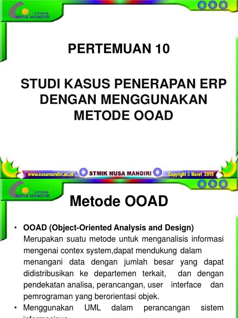 Pertemuan 10: Studi Kasus Penerapan Erp Dengan Menggunakan Metode Ooad ...