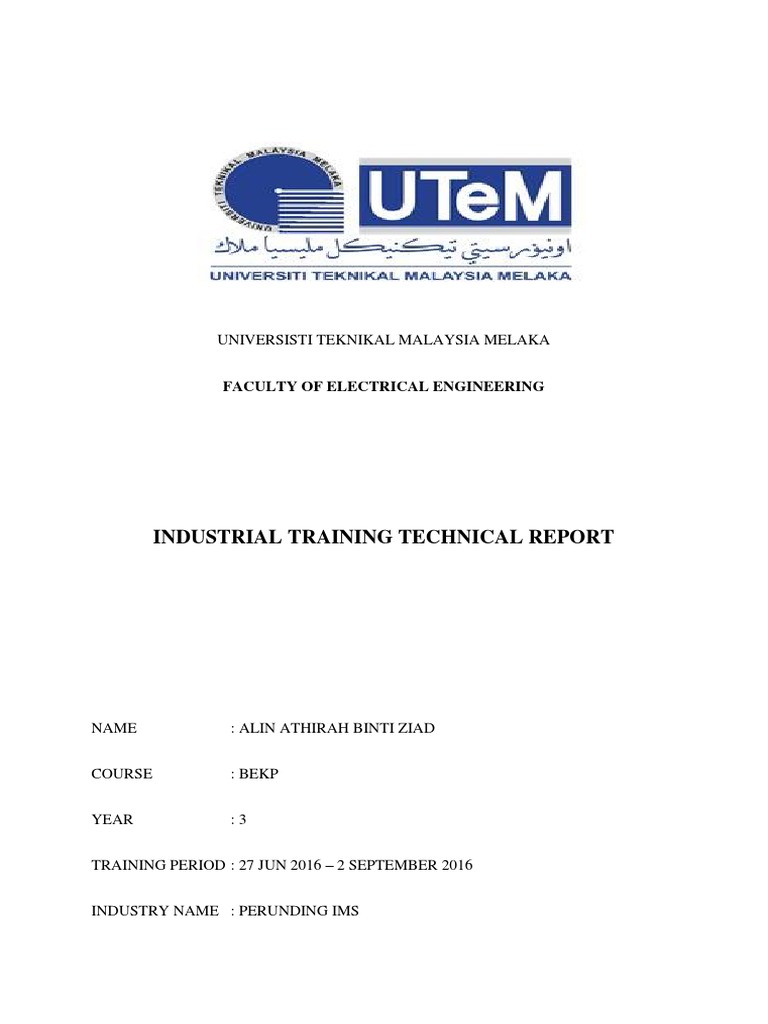 An Insight into the Training Activities and Electrical Design Work ...