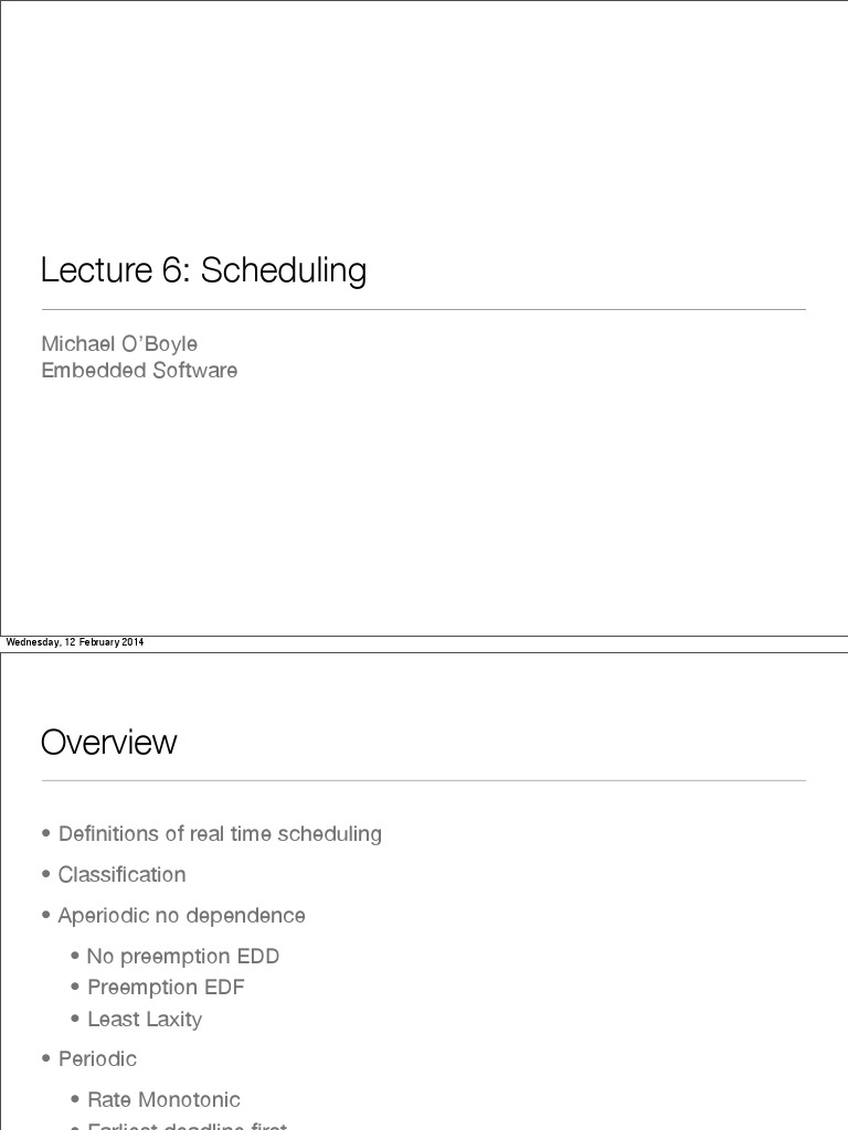 Lecture 7 Pdf Pdf Scheduling Computing Theoretical Computer Science