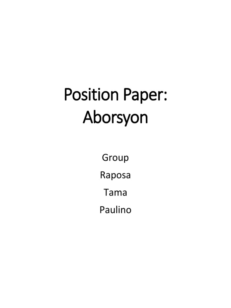 Position Paper ESP | PDF