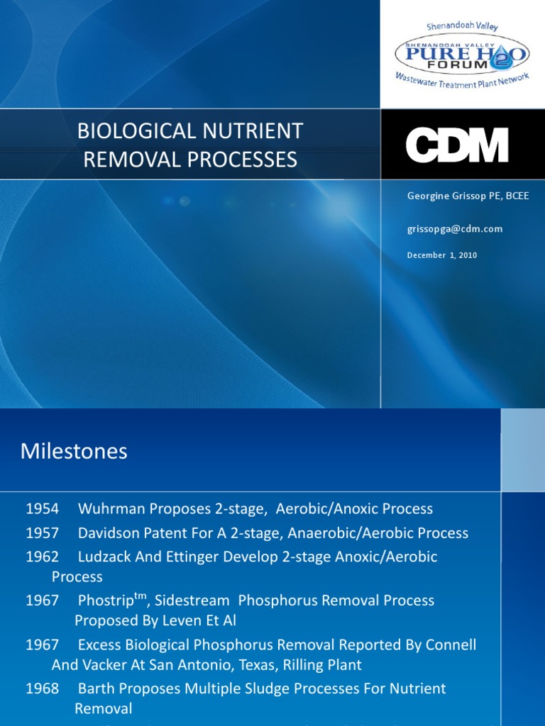 Biological Nutrient Removal Processes: Georgine Grissop PE, BCEE | PDF ...