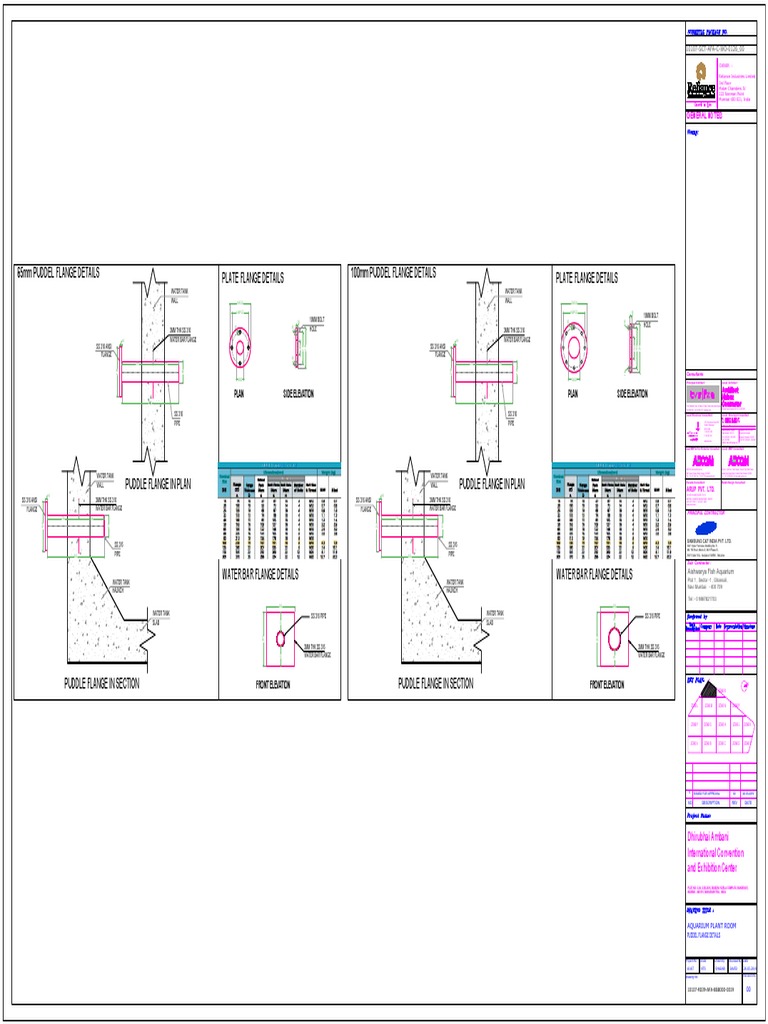 Puddle Flange Specifications for Water Tanks | PDF