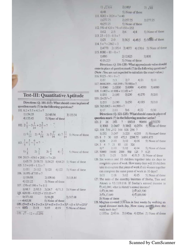 Quantitative Aptitude | PDF
