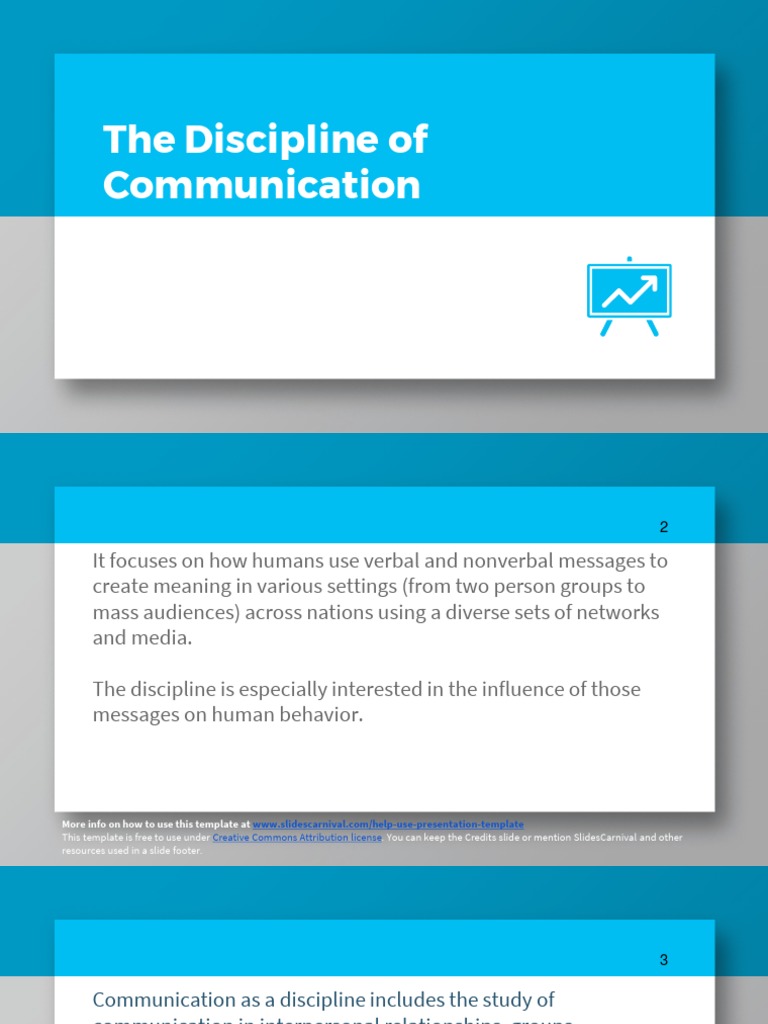 The Discipline of Communication | PDF | Nonverbal Communication ...