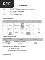 MNIT Jaipur Resume Template | PDF