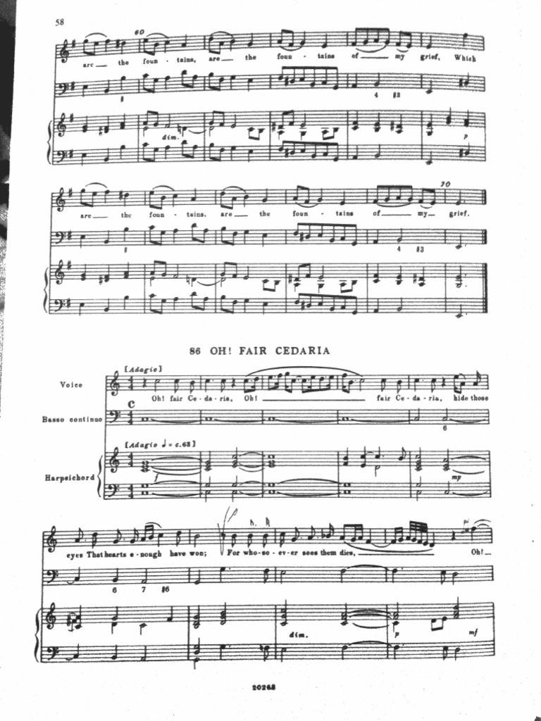 Oh Fair Cedaria | PDF