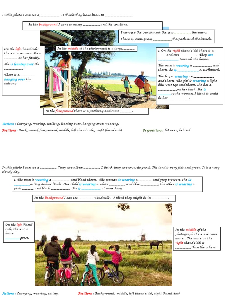 Cambridge b1 Speaking Test PT III Picture Description Exercises 102565 ...