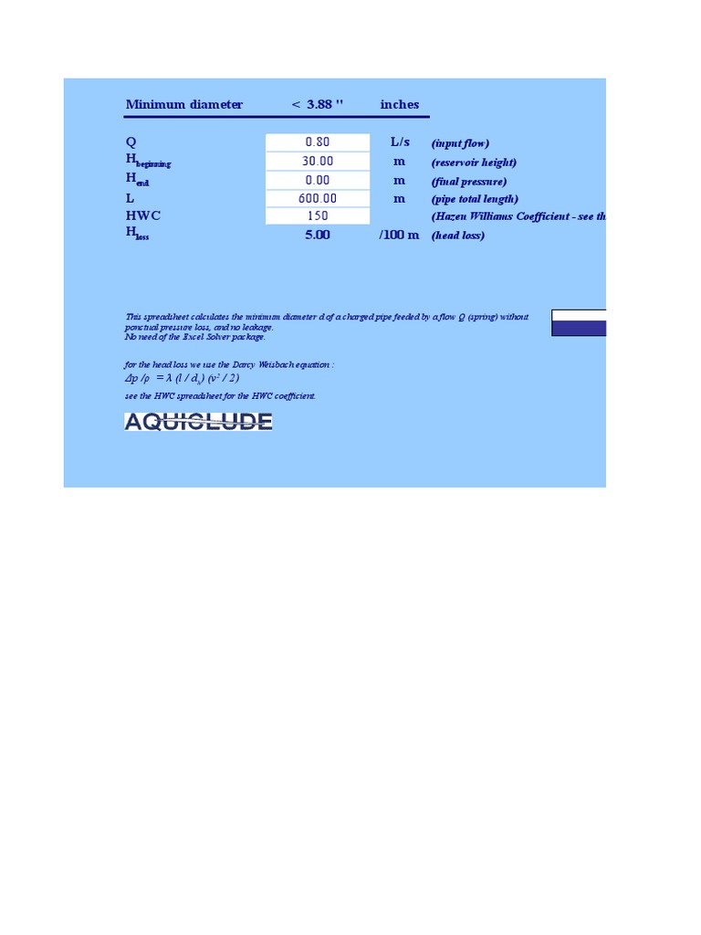 Minimum Pipe Diameter | PDF | Pipe (Fluid Conveyance) | Building Technology