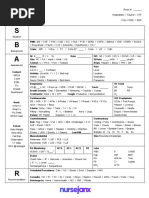 Nursing Report Sheet (Revised For Neuro) | PDF | Clinical Medicine ...